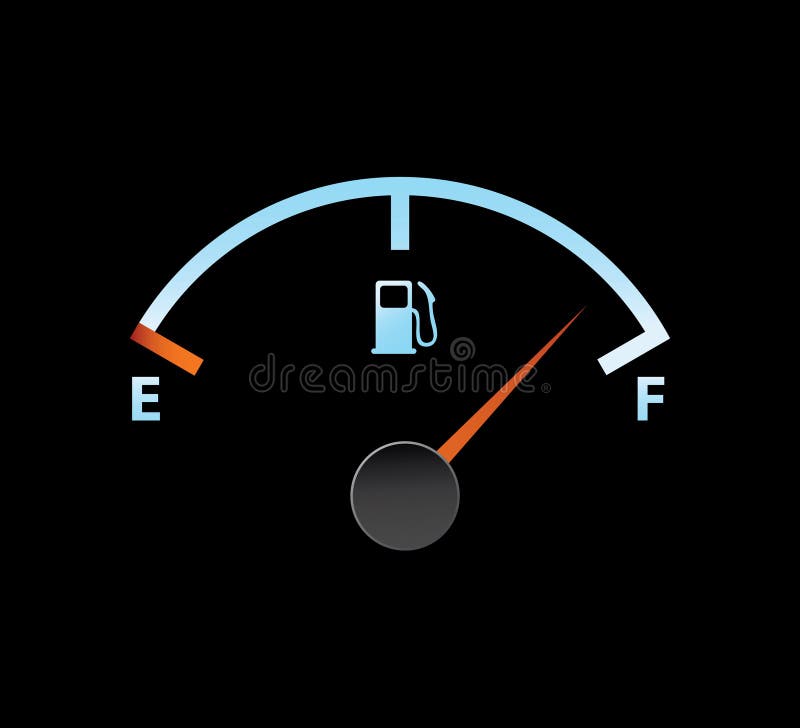 Gas full meter stock vector. Illustration of measure, diesel - 7212252