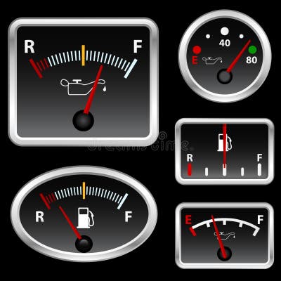 Gas full set vector stock vector. Illustration of dial - 7160896