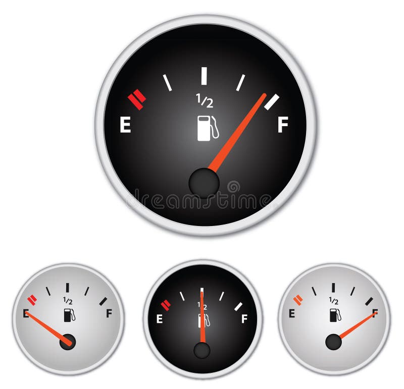 Fuel gauge stock vector. Illustration of level, gauge - 20134153