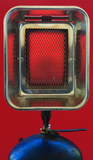 Gas heater red hot stock image. Image of room, warm, cold - 812189