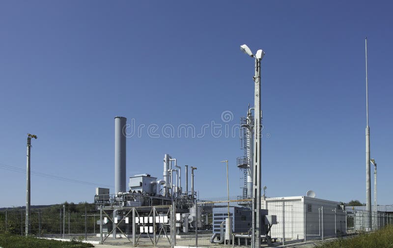 Gas Industry and Network Distribution Point Stock Image - Image of ...