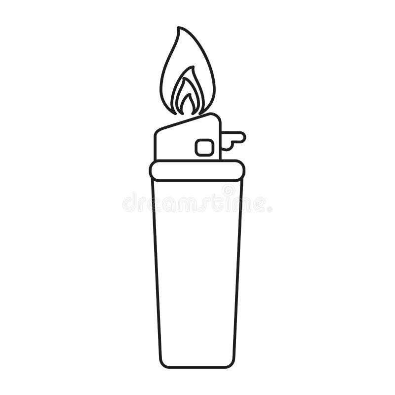Lighter Clipart Black And White