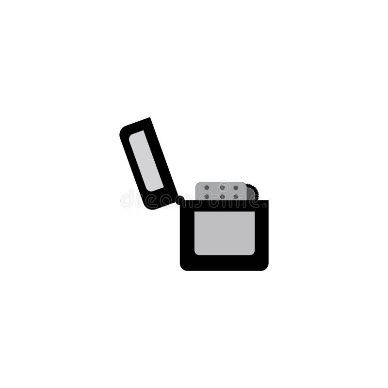 Gas Lighter Icon Logo Vector Stock Illustration - Illustration of ...