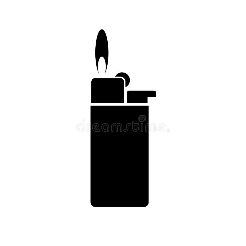 Lighter Icon Vector. Cigarette Lighter Illustration Sign. Fire Symbol ...