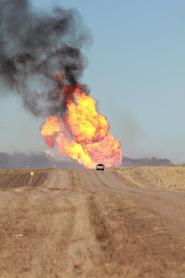 Fireball after explosion editorial photography. Image of fireball ...