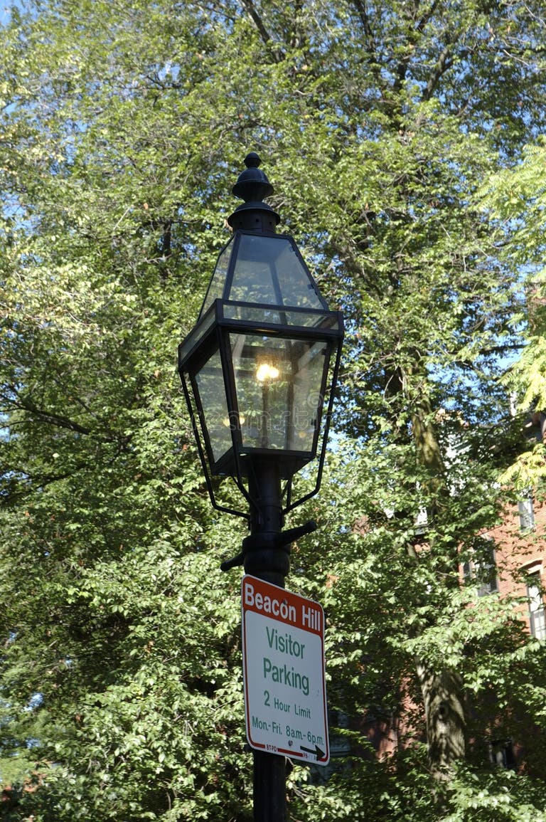 Vintage Gas Street Lamp Sign Stock Photos - Free & Royalty-Free Stock ...