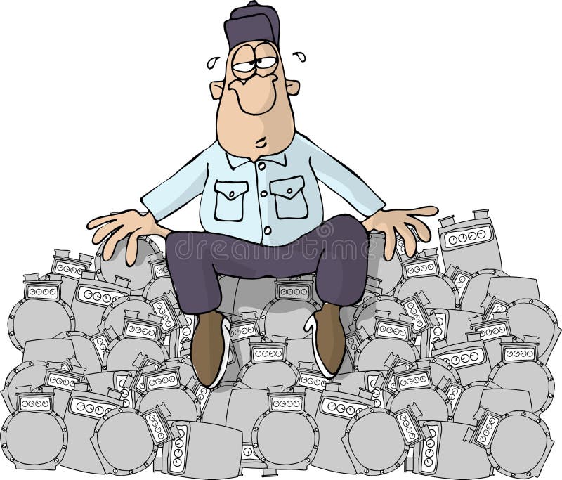 Gas Man stock illustration. Illustration of comic, dennis - 31776