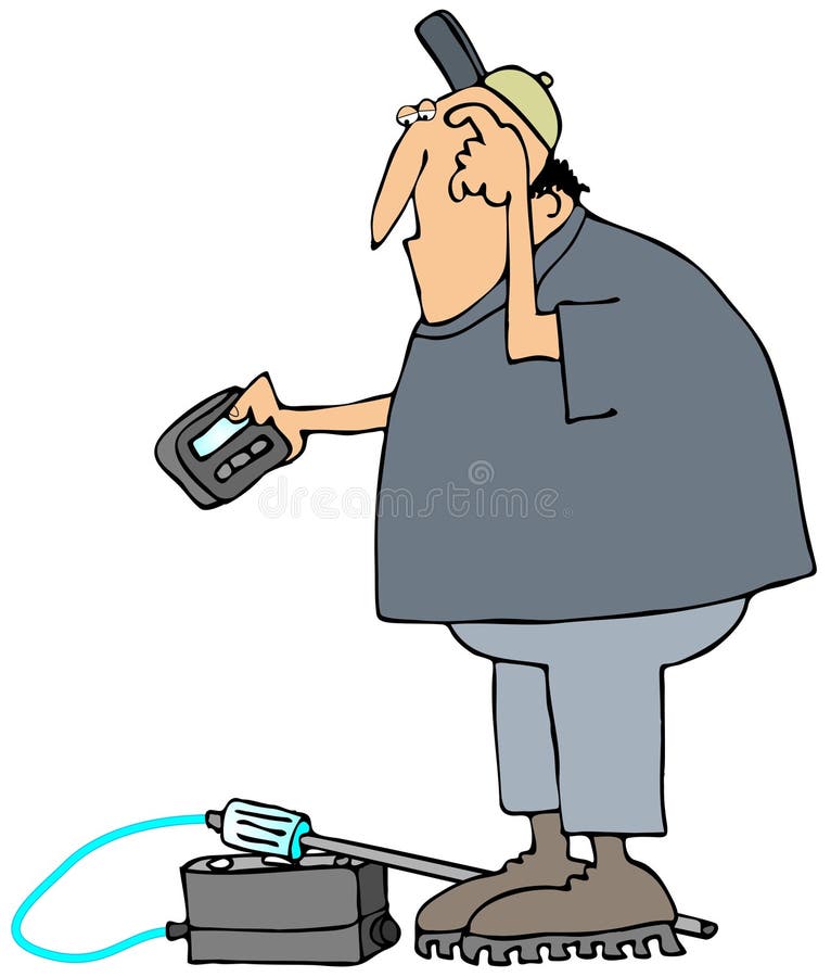 Gas Man stock illustration. Illustration of filter, cartoon - 6823167