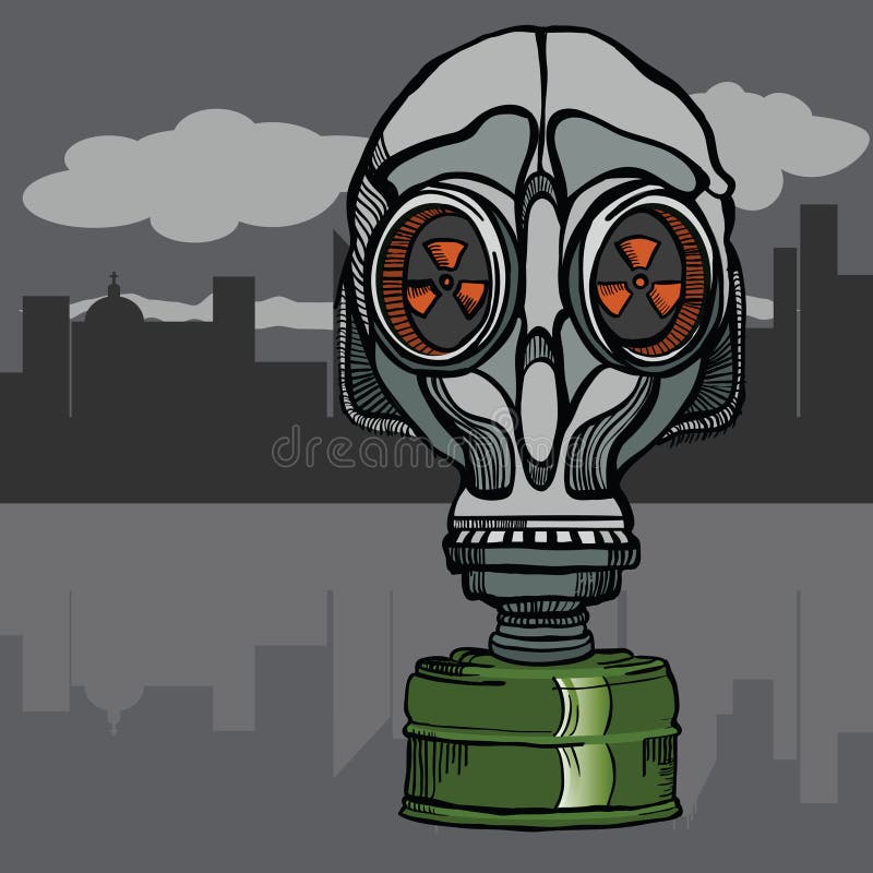 Gas mask stock illustration. Illustration of environmental - 16025594
