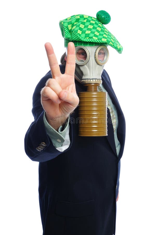 Some Clown Wearing a Gas Mask Stock Image - Image of clown, isolated ...