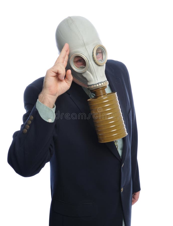 Some Clown Wearing a Gas Mask Stock Image - Image of clown, isolated ...