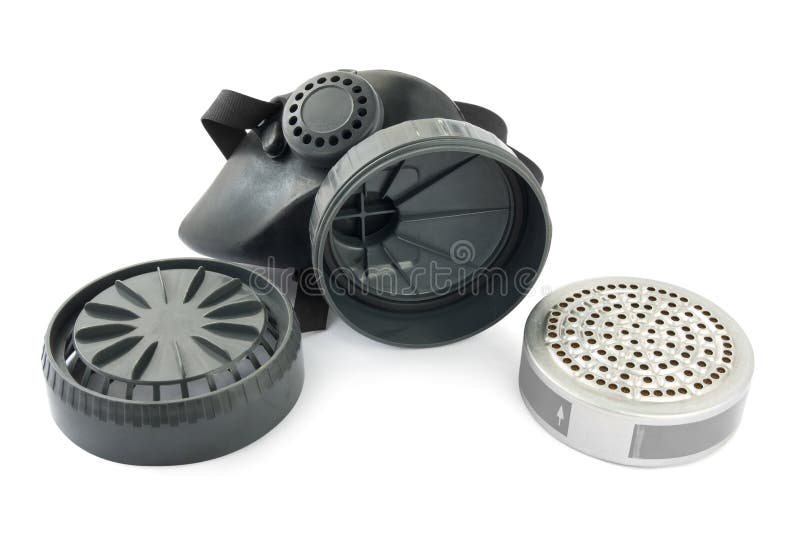 Gas mask and filter stock image. Image of protection - 20936013