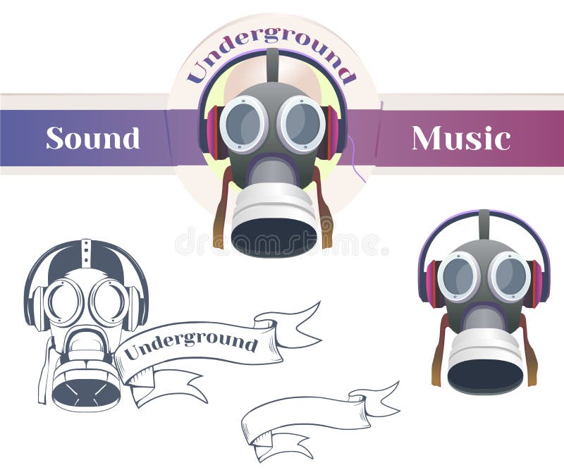 Gas mask stock illustration. Illustration of digital - 53192617