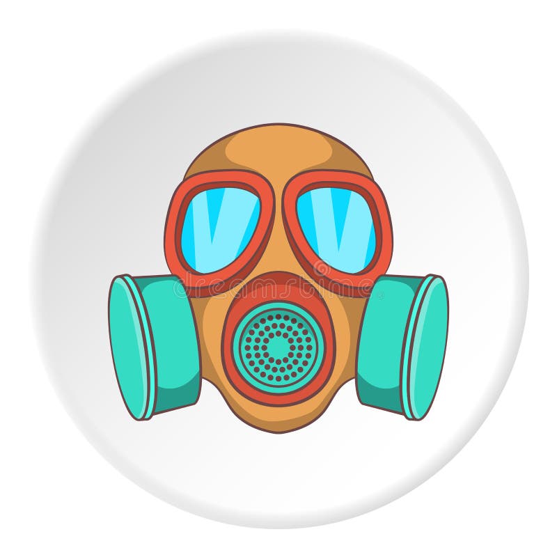 Gas Mask Icon, Cartoon Style Stock Vector - Illustration of defense ...