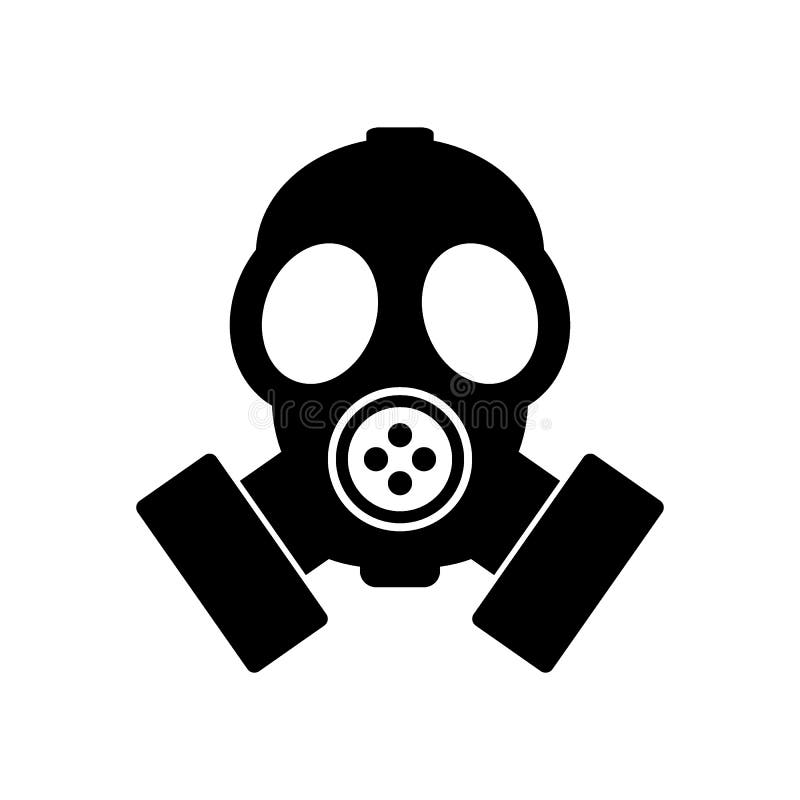 Gas mask icon stock illustration. Illustration of biological - 177528043