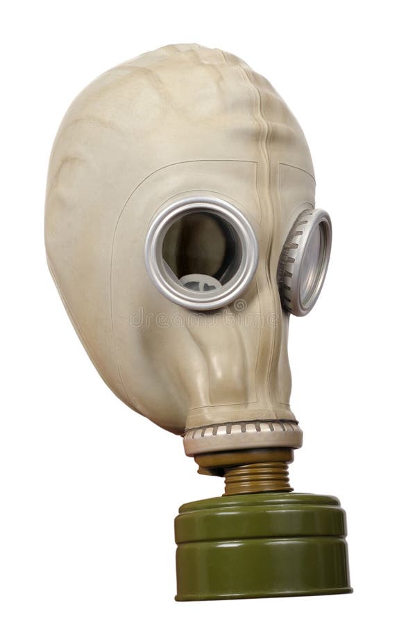 Gas Mask Isolated on a White Background Stock Image - Image of breathe ...