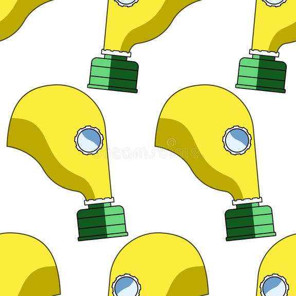 Gas mask pattern stock vector. Illustration of muzzle - 82695472