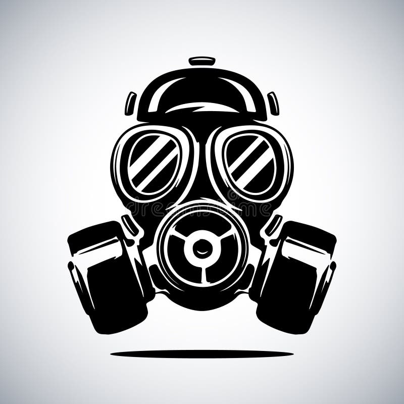 Gas Mask Vector Illustration. Respirator. Biological Hazard Stock ...