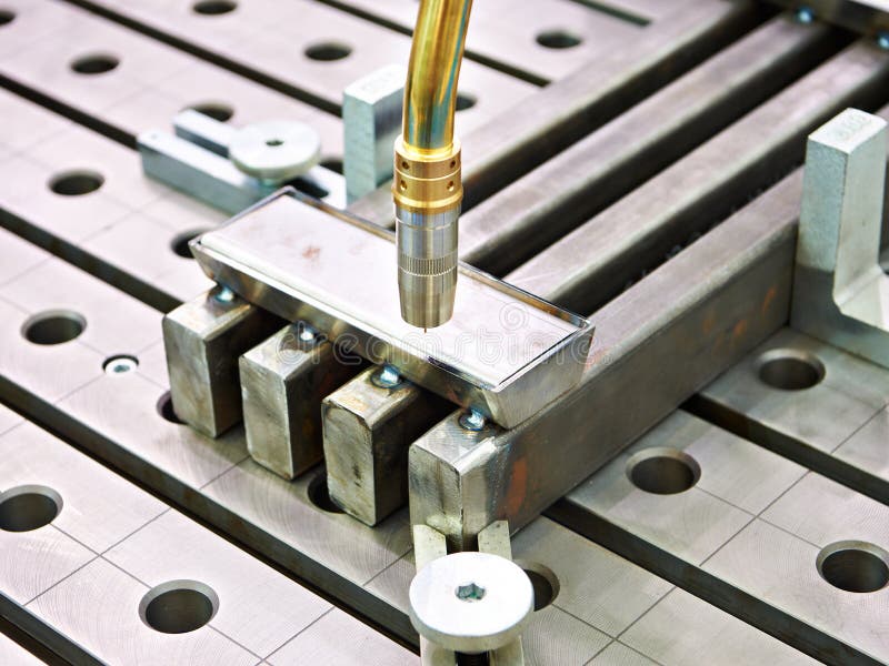 Welding Handle Industry and Metal Part Stock Image - Image of automatic ...