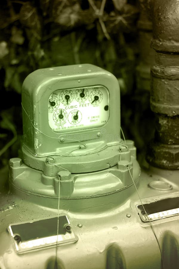 Gas meter stock image. Image of grunge, rust, rusting - 3512817