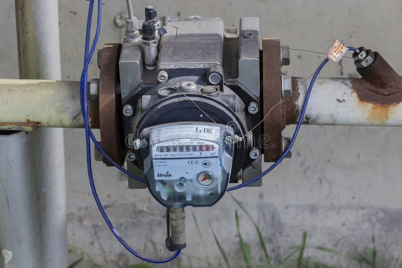 Gas meter editorial stock photo. Image of counter, domestic - 244254803