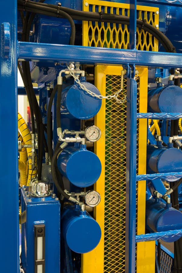 Gas Metering Station and Pipeline at Power Plant Stock Image - Image of ...