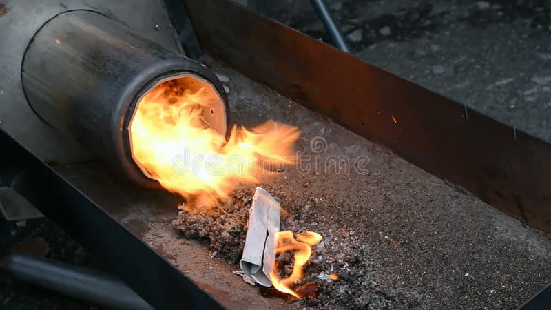 Gas Methane Fire Heater Closeup, Energy Diversity, Stock Video - Video ...