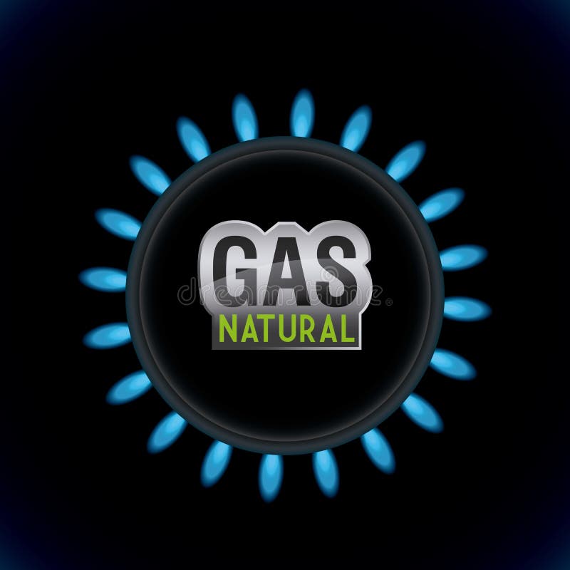 Gas natural design stock vector. Illustration of seal - 45065610