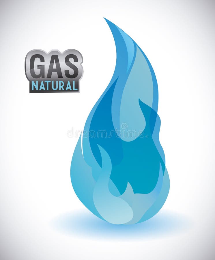 Gas natural design stock vector. Illustration of blue - 45065634