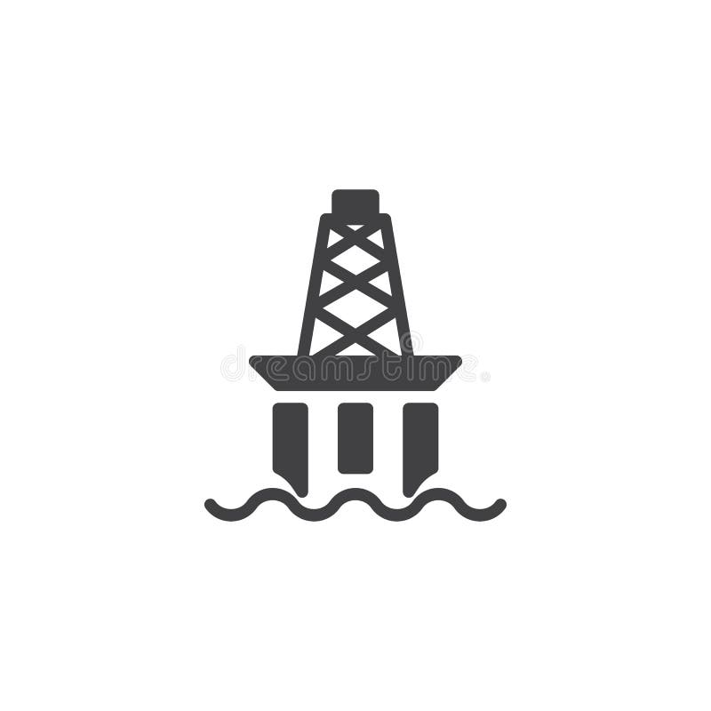 Gas Offshore Platform Vector Icon Stock Vector - Illustration of fuel ... Gas Offshore Platform Vector Icon Stock Vector - Illustration of fuel ...