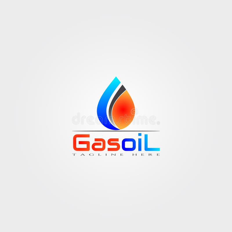Gas and Oil Icon Template, Creative Vector Logo Design, Illustration ...