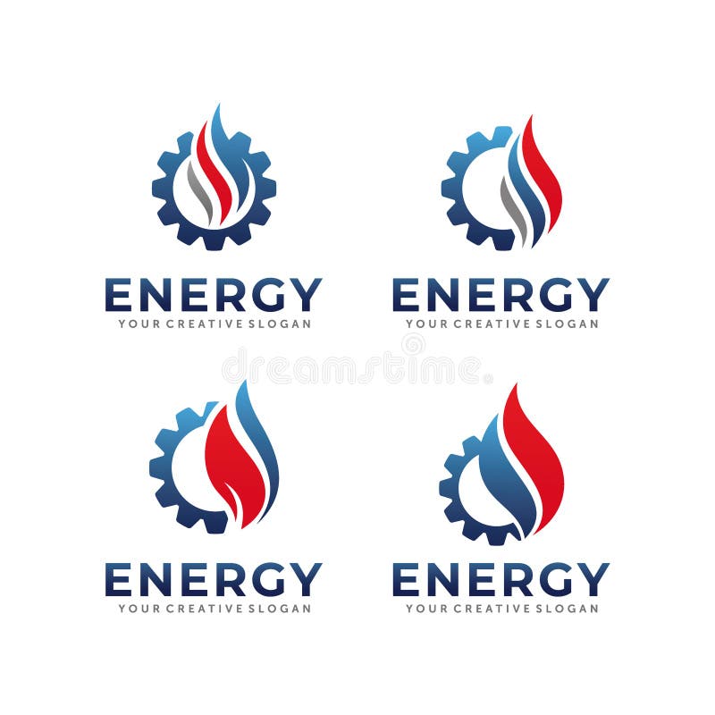 Gas and Oil Logo. Energy Logo Design Vector Stock Vector - Illustration ...