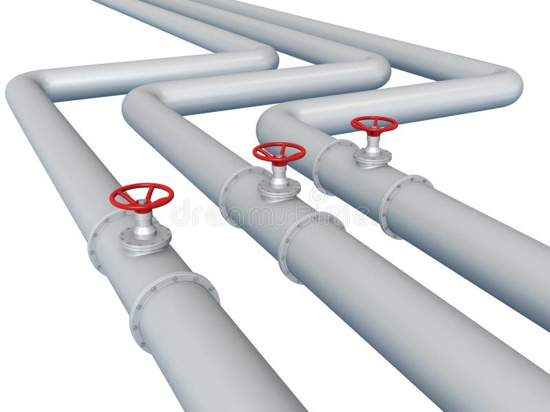 Gas or oil pipeline stock illustration. Illustration of white - 49552865
