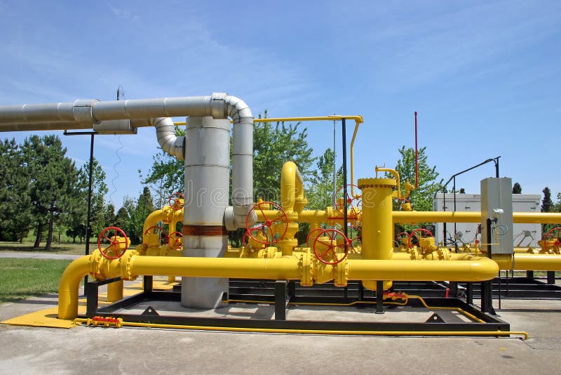 Gas and oil pipes stock image. Image of petrochemical - 13670597