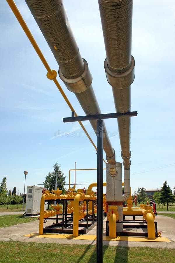 Gas and oil pipes stock image. Image of petrochemical - 13670597