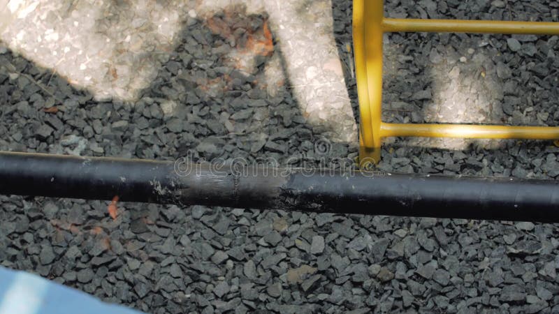 Gas pipe flame stock video. Video of dangerous, danger - 172214149