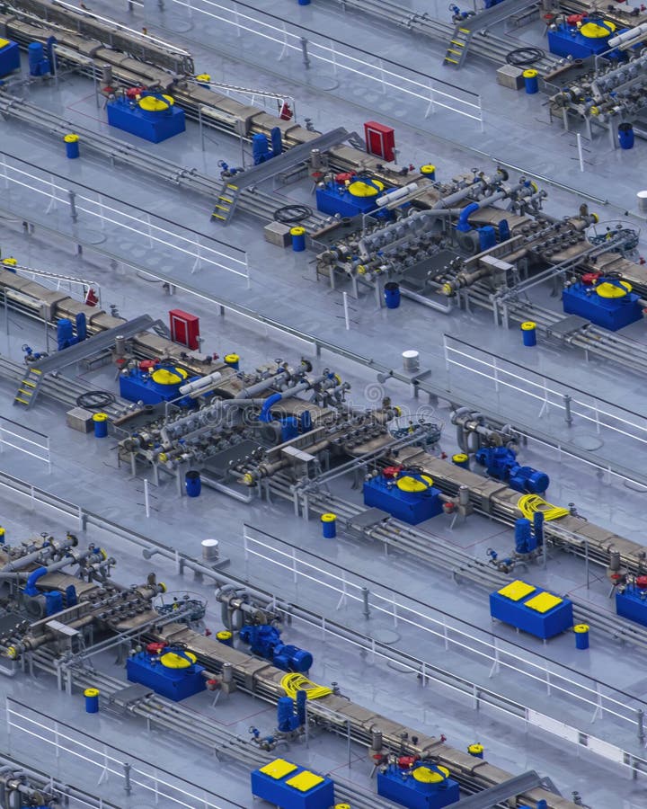 Gas Pipeline Construction in Row at Day Light Stock Image - Image of ...