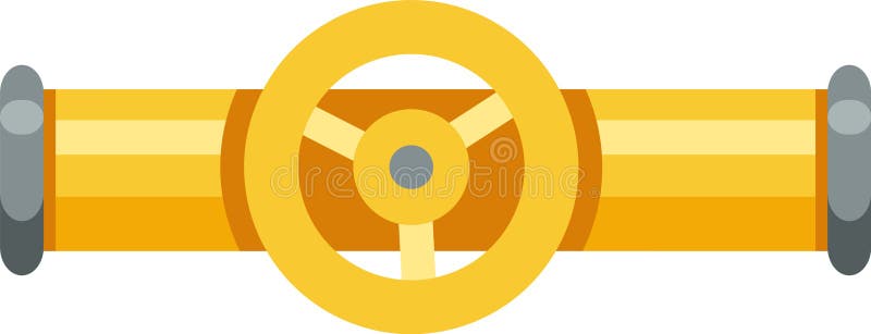 Gas Pipeline Featuring a Circular Yellow Valve, Regulating Gas Flow and ...