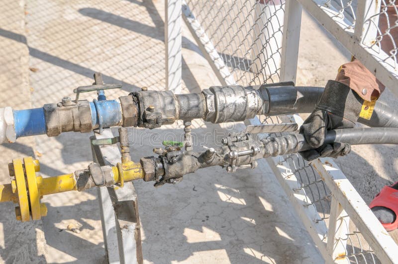 Check Valve In The Gas Pipeline. Stock Image - Image of contemporary ...