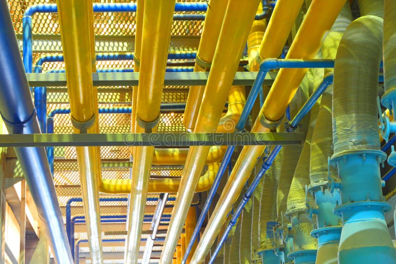 Gas Pipeline of a High Pressure Stock Photo - Image of mode, cable ...