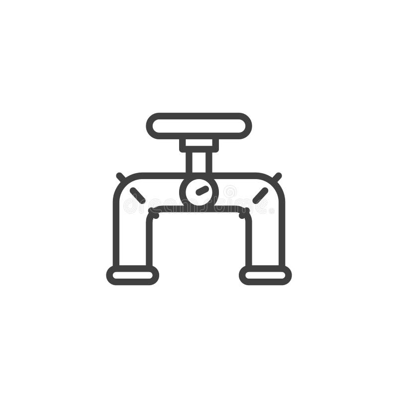 Gas pipeline line icon stock vector. Illustration of valve - 202449539 Gas pipeline line icon stock vector. Illustration of valve - 202449539