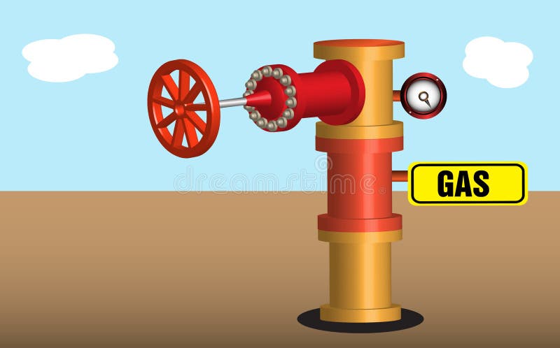 Natural gas pipeline stock illustration. Illustration of equipment ...
