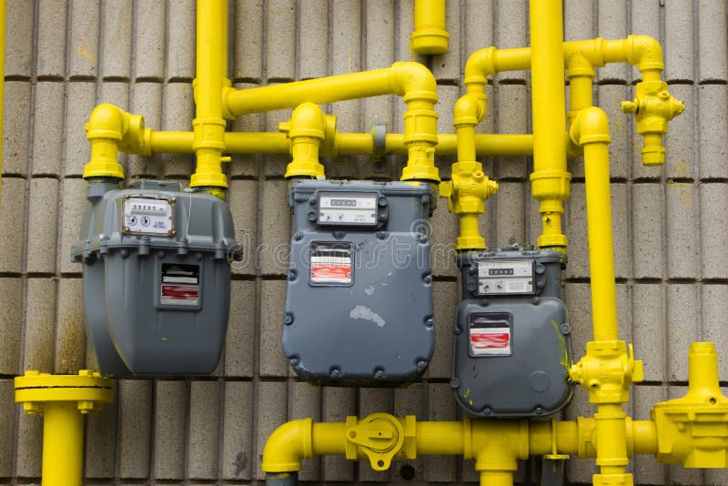 Gas pipes stock image. Image of fuel, heat, brick, flamable - 868555