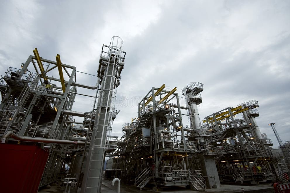 Gas plant stock photo. Image of metal, enviroment, industry - 13179500