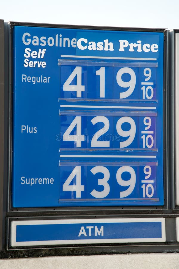 Gas station sign stock illustration. Illustration of petroleum - 18715725