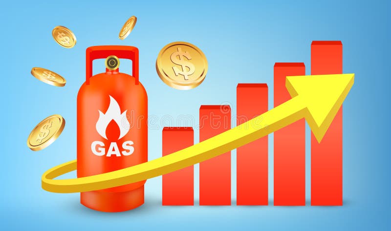 Gas Prices Increase Concept, Vector Illustration Stock Vector ...