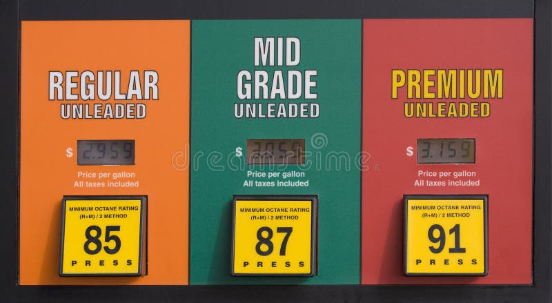 Gas prices at a pump stock photo. Image of press, gasoline - 69403566