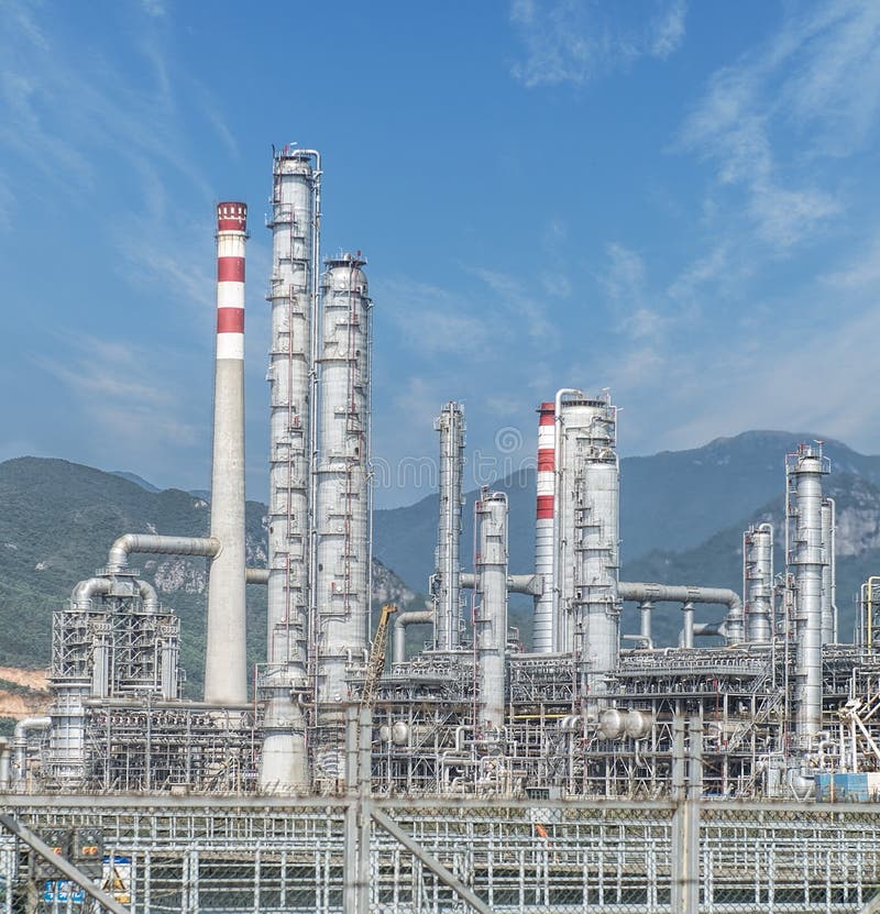 Gas processing factory stock image. Image of generator - 36064517