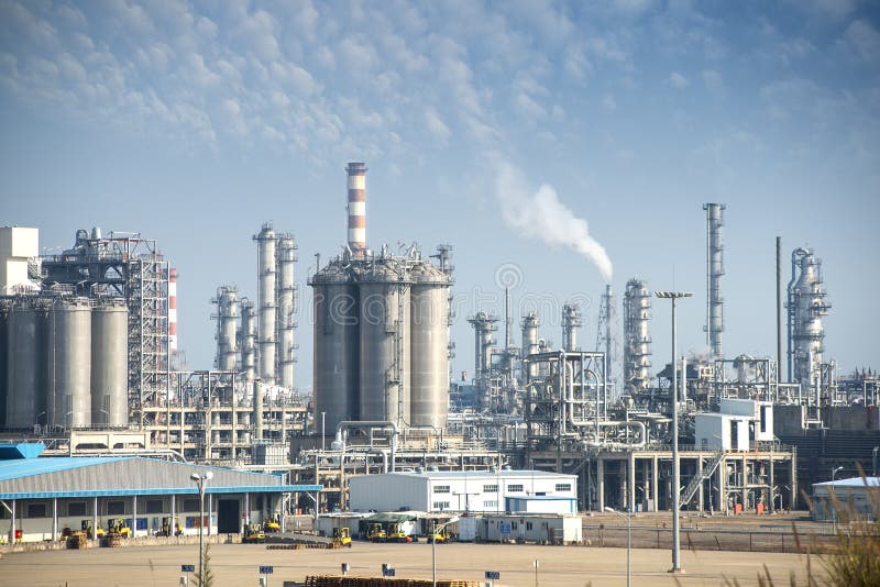 Gas-processing industry stock image. Image of blue, natural - 10740799