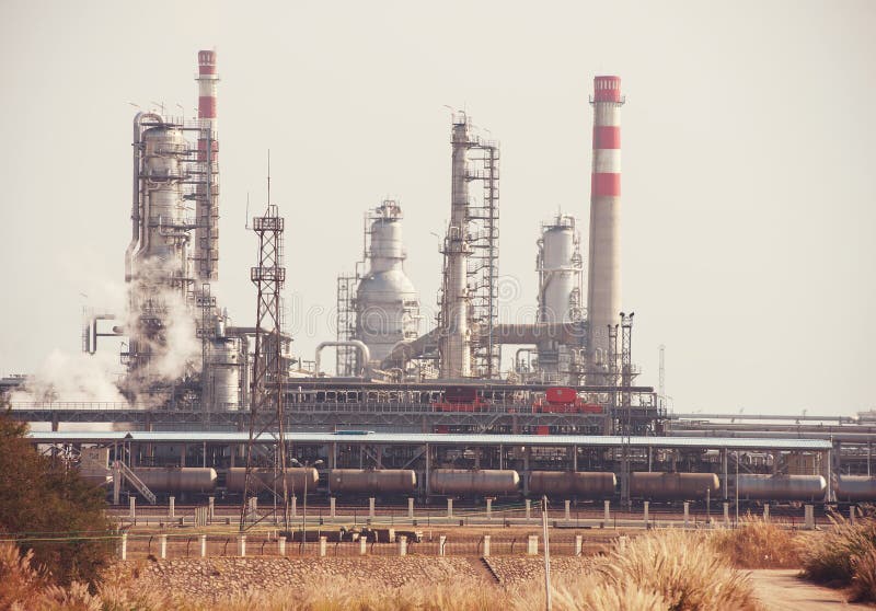 Gas processing factory stock photo. Image of pipe, industrial - 56583078